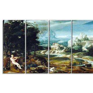 Design Art "Nicolas Poussin - Landscape with Orpheus" Canvas Art Print ...