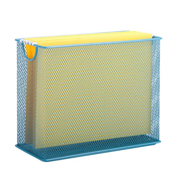 Honey-Can-Do table top hanging file organizer, blue - Bed Bath & Beyond ...