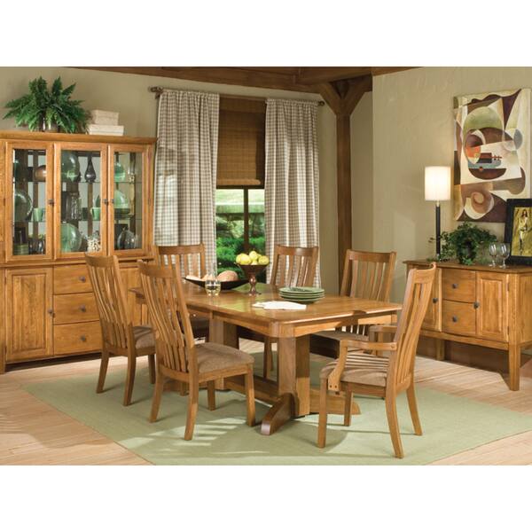 Highland Park 7-piece Oak Dining Set - Bed Bath & Beyond - 10676907