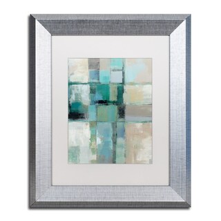Silvia Vassileva 'Island Hues Crop II' White Matte, Silver Framed Wall ...