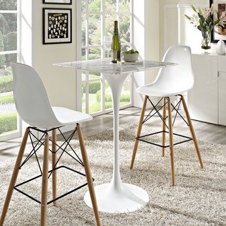 Lippa 28-inch Sqaure Marble Top Bar Table - Bed Bath & Beyond - 10707622