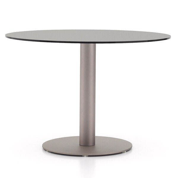 Shop Modern Demetrius 43-inch Round Dining Table - Silver - Free ...