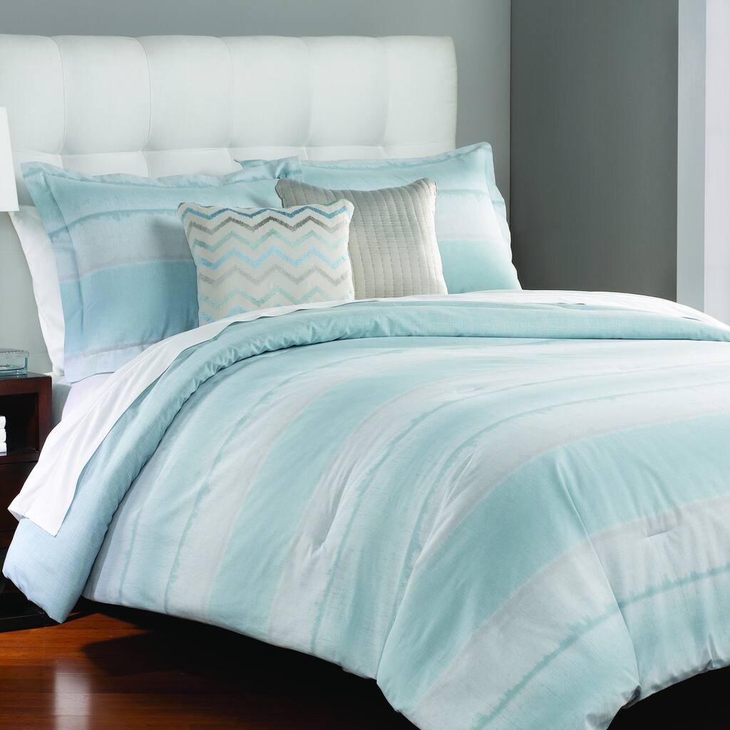 WestPoint Home Sydney Stripe 3-piece Comforter Set - Overstock - 10756963