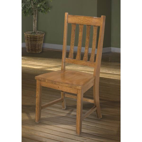 Intercon Mission Leopold Burnish Oak Dinette Chair (Set of 2) - Bed ...