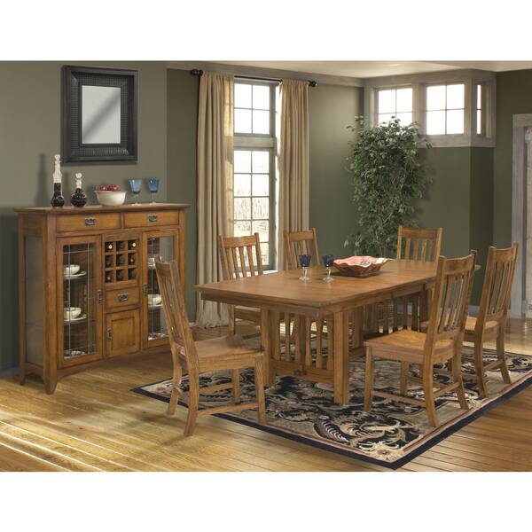 Intercon Mission Leopold Burnish Oak Dinette Table - Bed Bath & Beyond ...