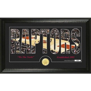 Toronto Raptors "Silhouette" Bronze Coin Photo Mint - Multi-color - Bed ...