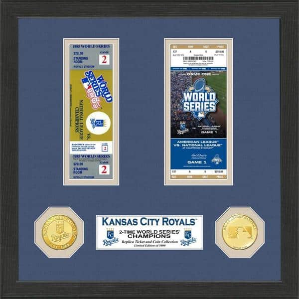 Kansas City Royals World Series Champions Ticket Collection and Bronze ...