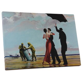 Banksy "Dancing at the Toxic Beach" Gallery Wrapped Canvas Wall Art ...