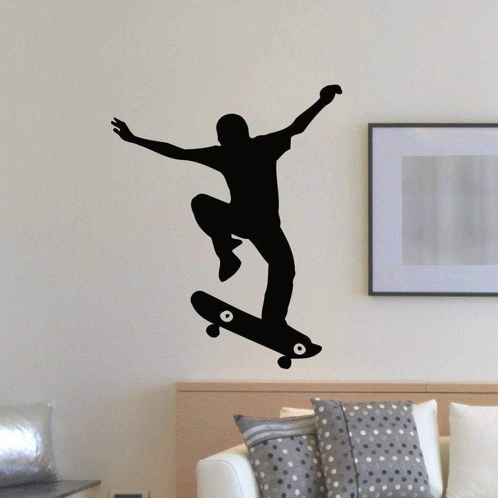 Skateboarder Skateboarding Vinyl Wall Art Decal Sticker - Overstock ...