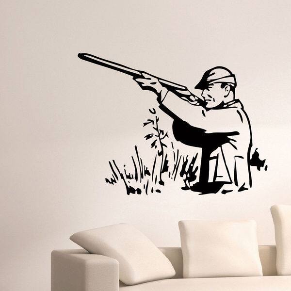 Hunting Hunter Vinyl Wall Art Decal Sticker - Bed Bath & Beyond - 10792994