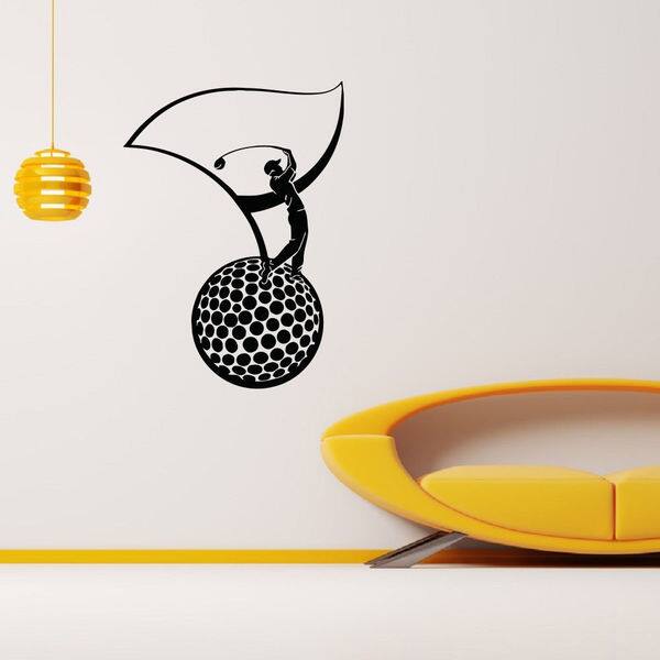 Golf Ball Vinyl Wall Art Decal Sticker - Bed Bath & Beyond - 10793012