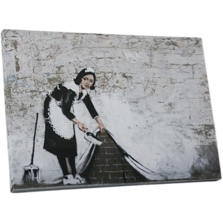 Banksy 'Maid in London' Gallery Wrapped Canvas Wall Art - Bed Bath ...