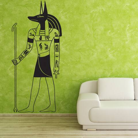 Anubis Vinyl Mural Wall Decal - Overstock - 10810962