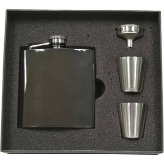 Visol Outlaw Gunmetal Supreme Flask Gift Set - 6 ounces - Bed Bath ...