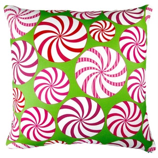 Artisan Pillows 17-inch Christmas Field of Peppermint Candy Indoor ...