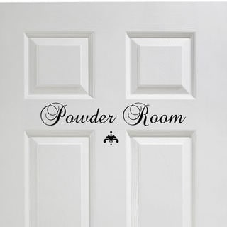 Powder Room Vinyl Decal Bathroom Decor Vinyl Wall Decal - Bed Bath ...