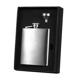 Visol Derek Stainless Steel Essential Liquor Flask Gift Set - 8 ounces ...