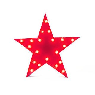 Indoor/ Outdoor Commercial Grade 2 ft. Red Steel Star Profession ...