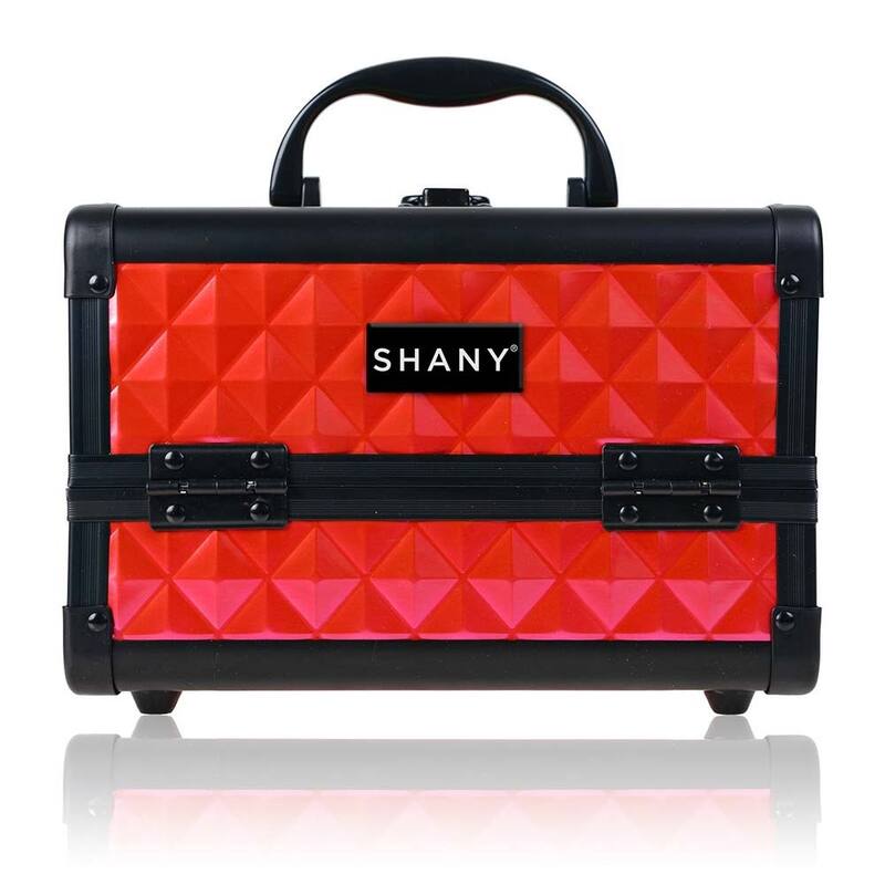 SHANY Mini Makeup Train Case with Mirror - Overstock - 10845131