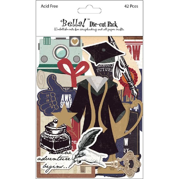 Bella! Graduation Cardstock Die-Cuts 42/Pkg - Bed Bath & Beyond - 10845999