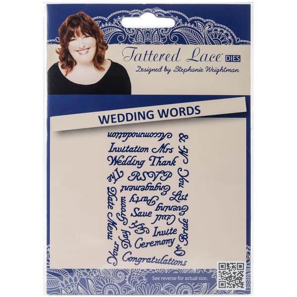 Tattered Lace Metal Die-Wedding Words - Bed Bath & Beyond - 10857824