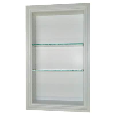 24-inch Recessed In the wall Belle Isle White Finished 2.5-inch deep ...