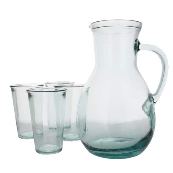 French Home Recycled Glass Urban Pitcher and 4 Tumblers - Bed Bath ...