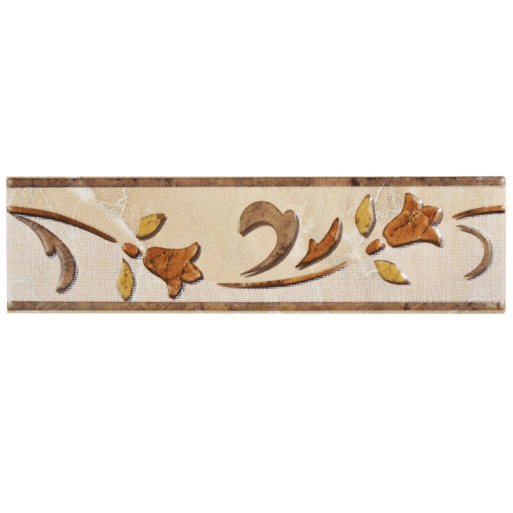 Merola Tile 3.125x11.75-inch Callista Arena Cenefa Ceramic Trim Wall ...