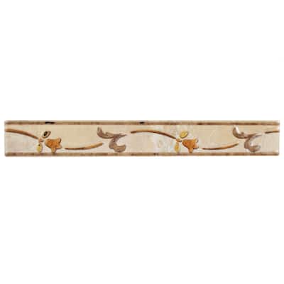 Merola Tile 1.5x11.75-inch Callista Arena Ceramic Listello Trim Wall ...