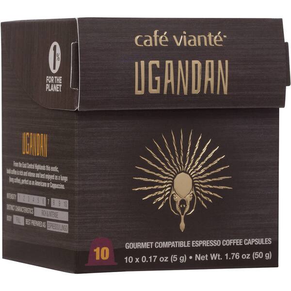Cafe Viante Nespresso-compatible Ugandan Bugishu Coffee Capsules - Bed ...