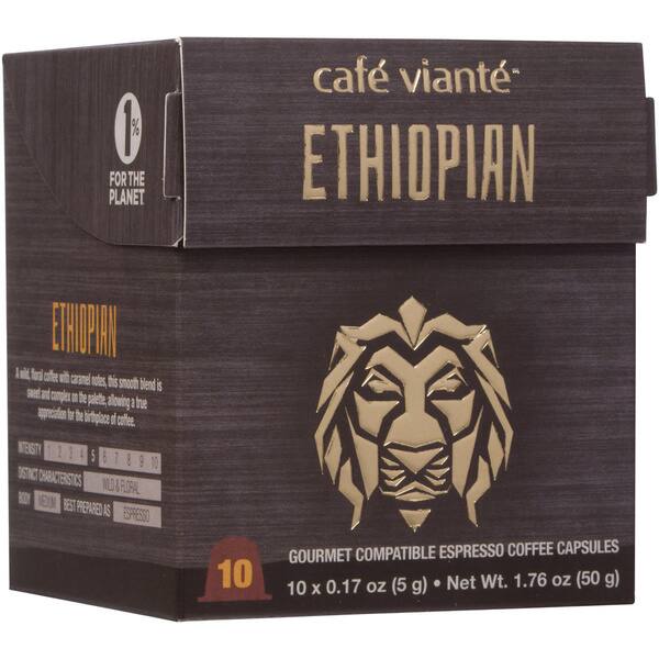 Cafe Viante Ethiopian 70-pack Coffee Capsules for Nespresso Compatible ...