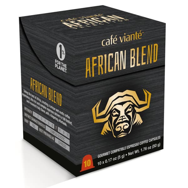 Cafe Viante Nespresso-compatible African Blend Coffee Capsules - Bed ...