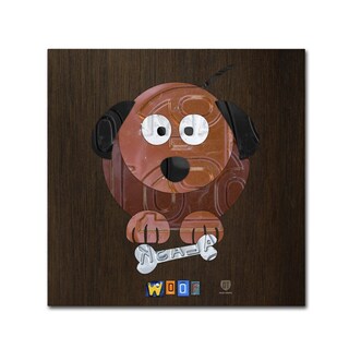 Design Turnpike 'Woof The Dog' Canvas Wall Art - Bed Bath & Beyond ...