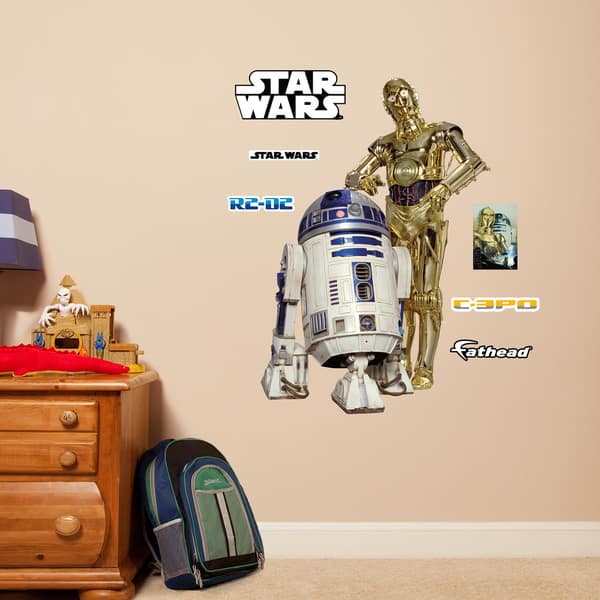 C-3PO & R2-D2 - Fathead Jr - Bed Bath & Beyond - 10898780