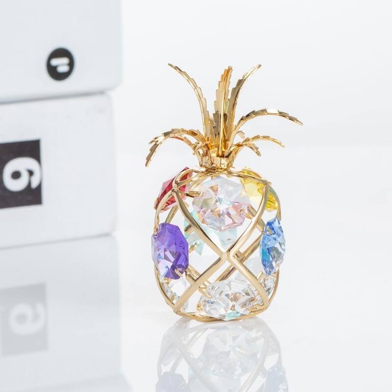 Matashi 24K Gold Plated Highly Polished Mini Pineapple Ornament with ...