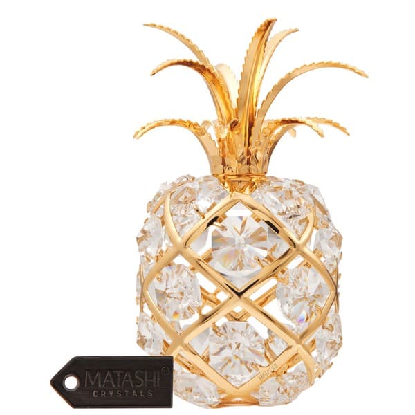 Matashi 24K Gold Plated Beautiful Pineapple with Genuine Matashi ...