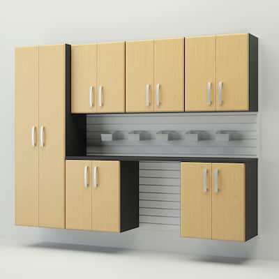 Flow Wall 8 piece Cabinet Set - Overstock - 10904073