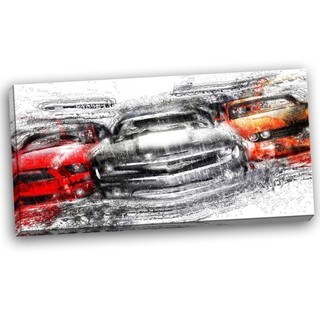 Design Art- American Street Race- Canvas Art - Bed Bath & Beyond - 10905250
