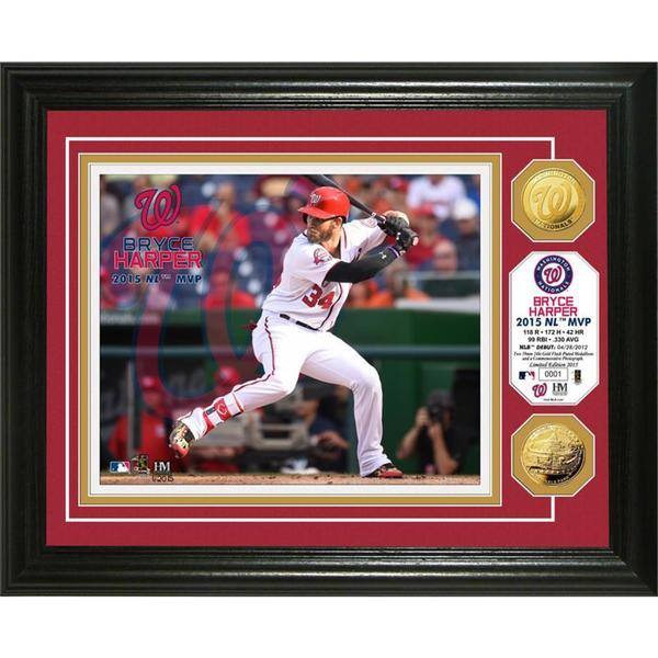 Bryce Harper "NL MVP" Gold Coin Photo Mint - Multi - Bed Bath & Beyond ...