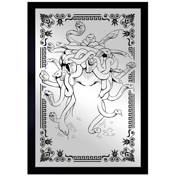 Oliver Gal 'Medusa' Mirror - Grey - Bed Bath & Beyond - 10909329