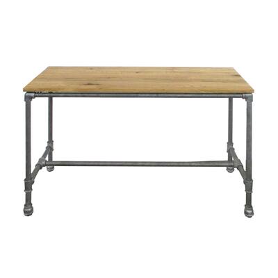 Metal/Wood Table (48 Inches Long 18 Inches Wide) - Overstock - 10910443