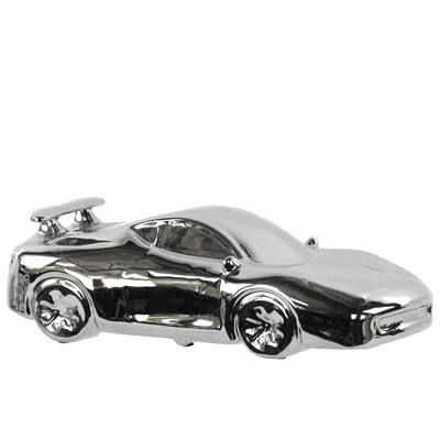 Ceramic Decorative Car Silver - Overstock - 10914538