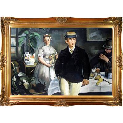 La Pastiche Edouard Manet 'Breakfast in the Studio' (the Black Jacket ...