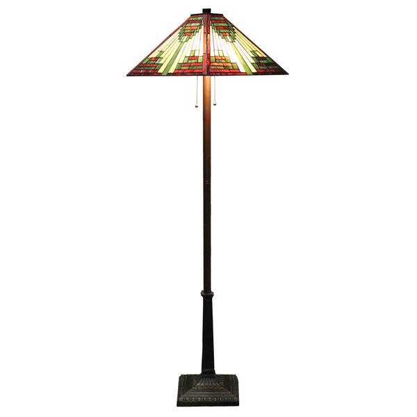 Zapanta 2-light Red Tiffany-style 25-inch Floor Lamp - Bed Bath ...