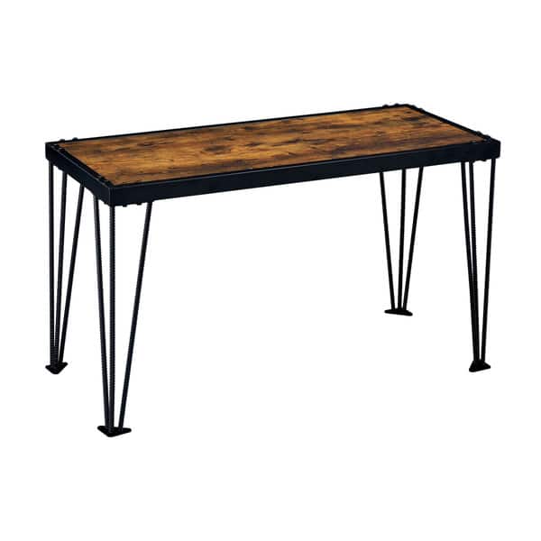 Furniture of America Fizi Urban Black 48-inch Rectangle Sofa Table ...