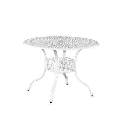Floral Blossom II White 42-inch Patio Table by Home Styles - Overstock ...