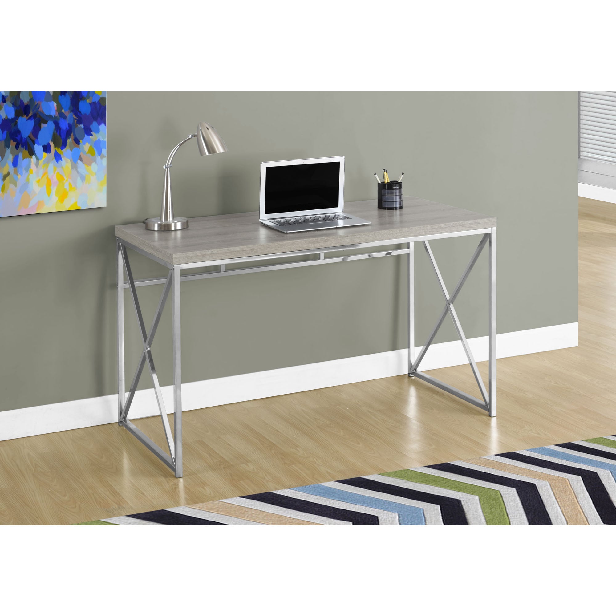 Computer Desk, Home Office, Laptop, 48" Long, Work, Metal, Laminate ...