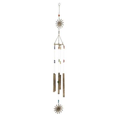 Metal Sun Wind Chime - Overstock - 10957696