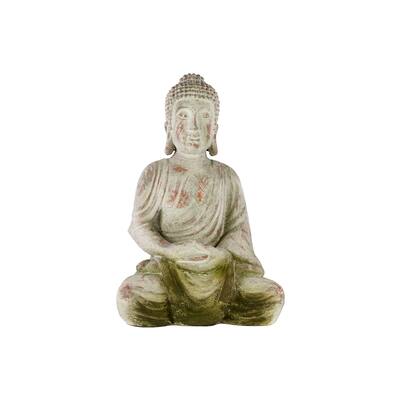 Fiberstone Meditating Buddha Statue with Rounded Ushnisha in Dhyana ...