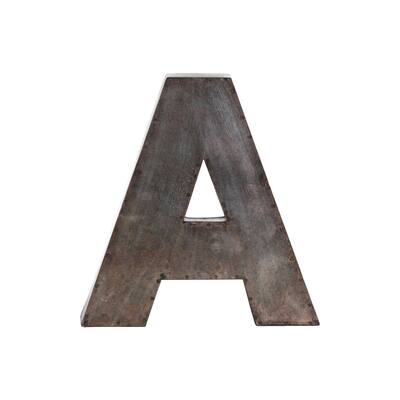 Galvanized Bronze Metal Alphabet A Wall Decor Letter - Overstock - 11017675